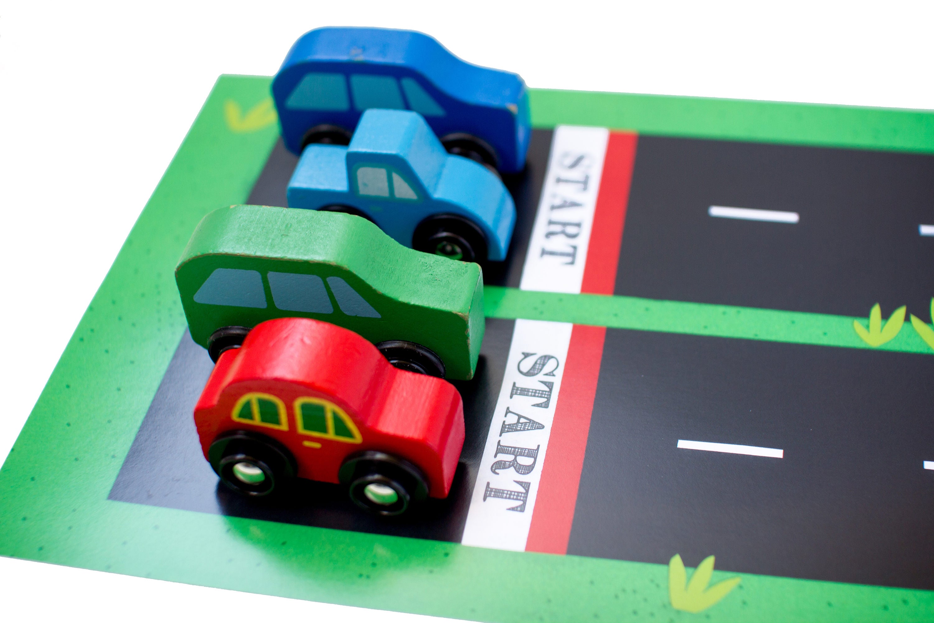 Toy Car Play Mat, Race Track Set. Printable Road Play Mat - Etsy