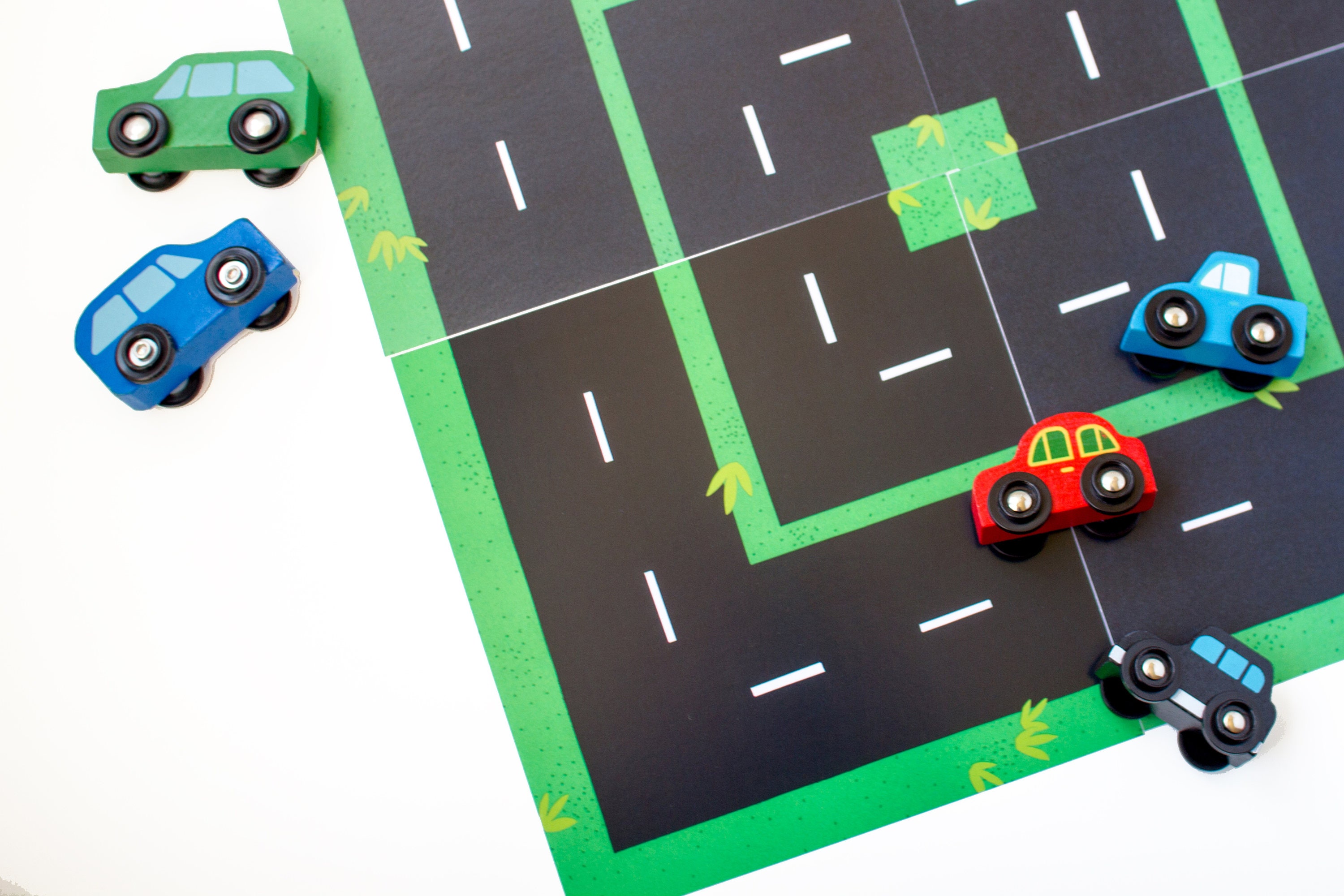 Toy Car Play Mat, Race Track: CORNER and CURVE Pieces. - Etsy