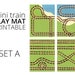 Mini Train Printable Play Mat - Set A. Travel Train Toy and Quiet Toy ...