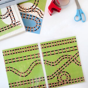 Mini Train Printable Play Mat - BUNDLE of Sets A and B. Quiet Toy and ...