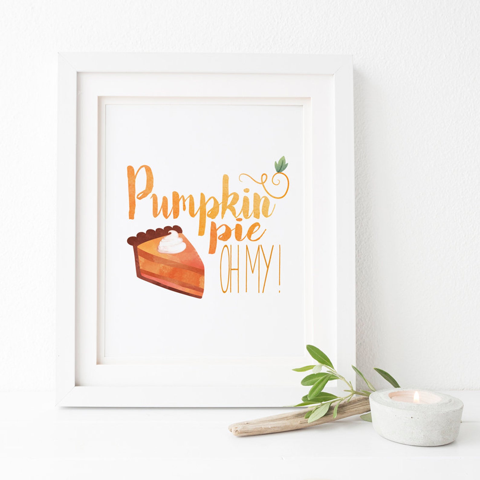 Pumpkin Pie Oh My Digital Print Pumpkin Pie Kitchen Print - Etsy
