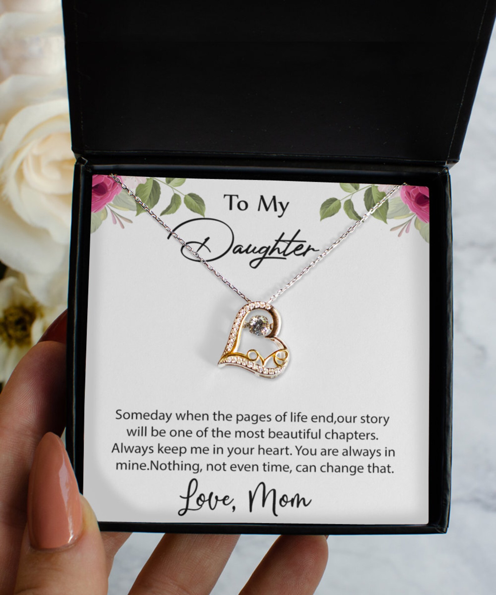 To My Daughter ~ Love Message Card - Etsy