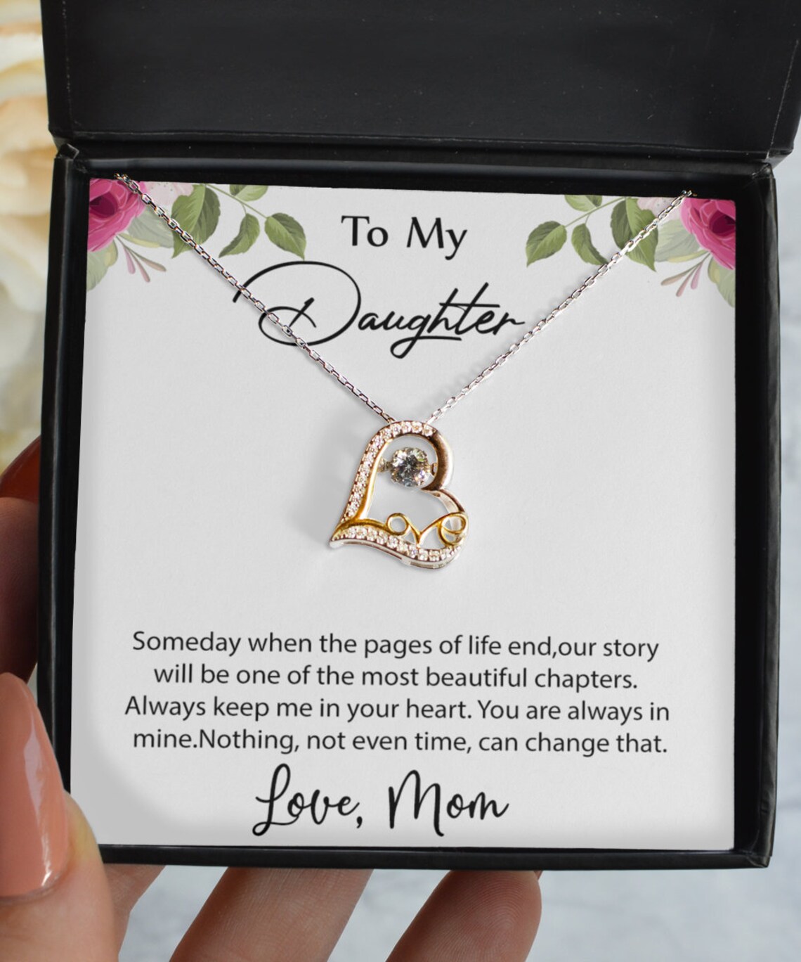 To My Daughter ~ Love Message Card - Etsy
