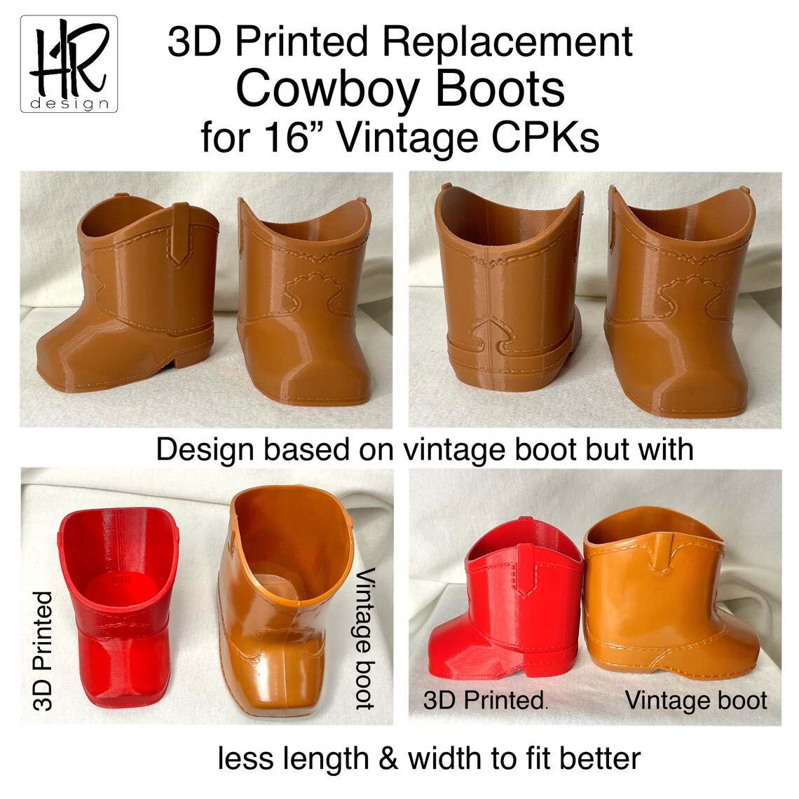 Cabbage Patch Kids CPK Replacement Cowboy Boots for Vintage - Etsy