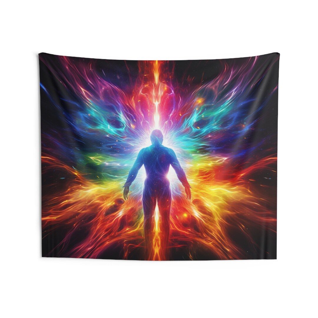 Psychedelic Tapestry Trippy Cosmic Neon Tapestries Wall Hanging for ...