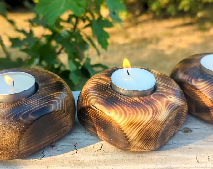 One and Only 2" Wide Half Log Candle Tea Light Holder - Etsy