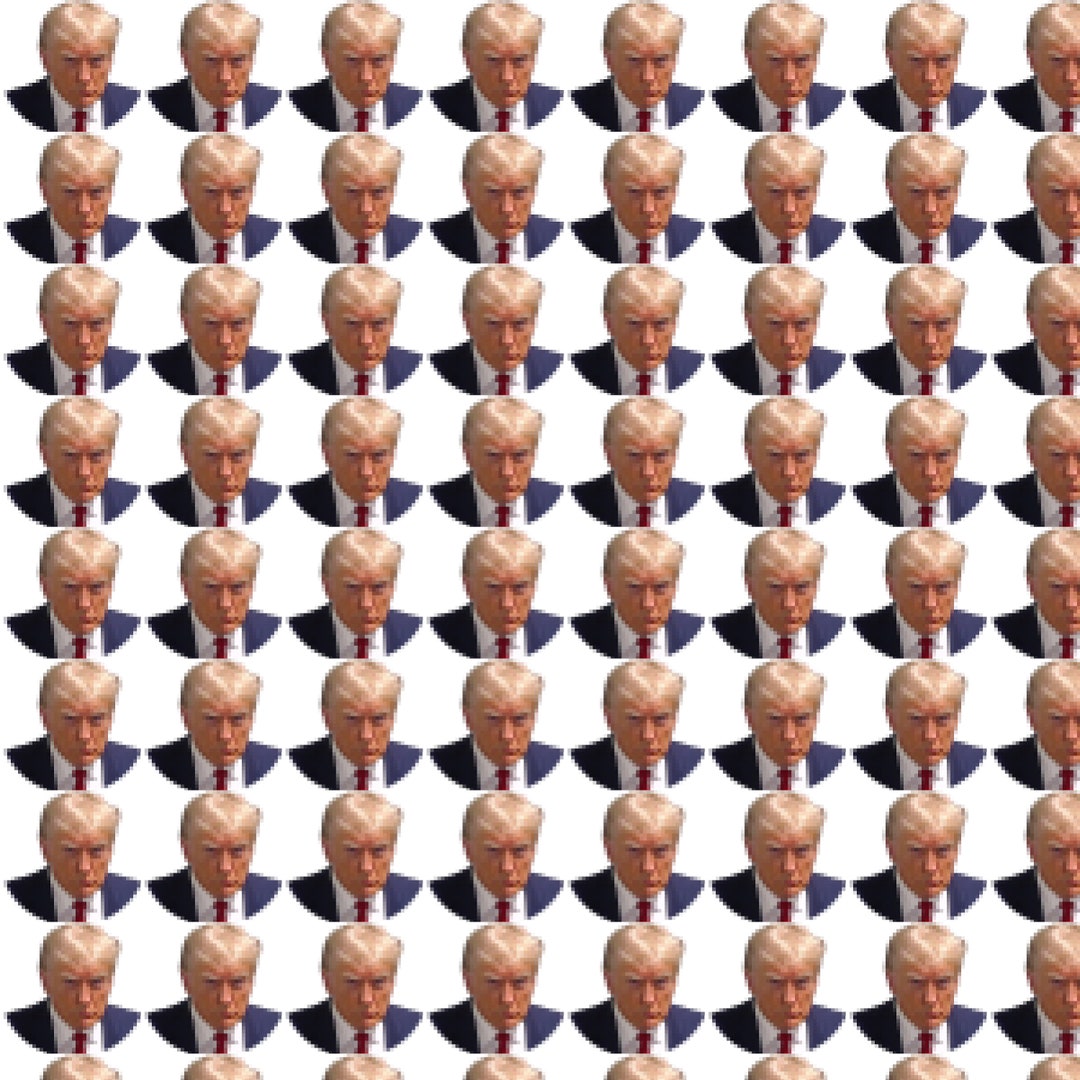 Trump Mugshot Digital Paper - Scrapbook Paper, Seamless Pattern PNG ...