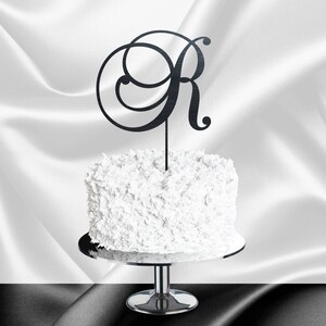 Wedding Cake Topper Initials Custom Letter Personalized | Etsy