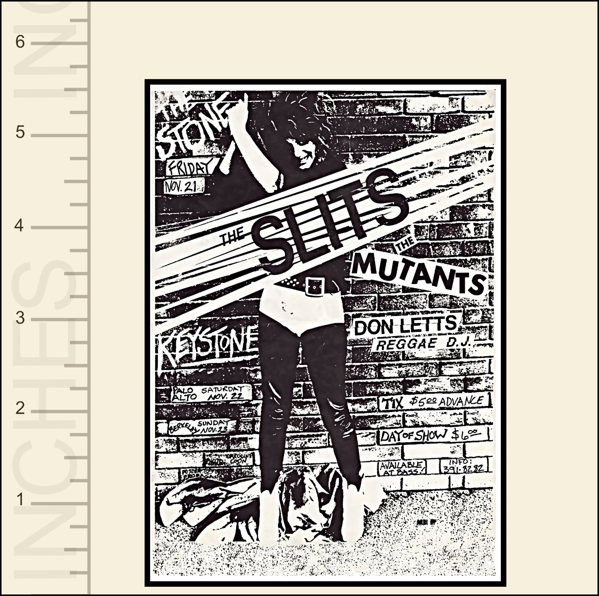 The Slits 8 Large Glossy Vinyl Promo Stickers, Punk Rock Memorabilia - Etsy