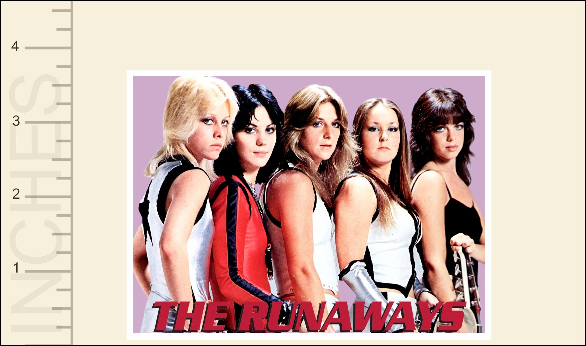 The Runaways 8 Large Glossy Vinyl Promo Stickers, Punk Rock Memorabilia ...