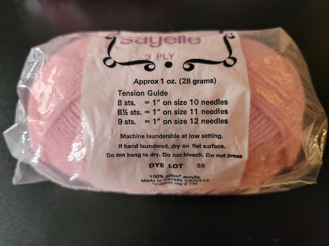 Lady Galt Baby Sayelle Yarn - Vintage - Etsy