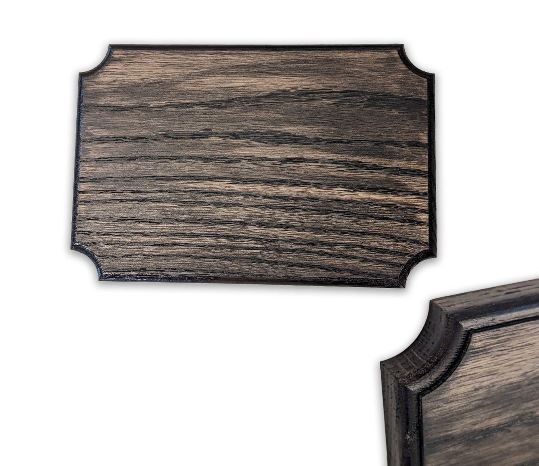 2:3 Ratio Blank Oak Wood Plaque (rustic Black Stain) , With Key Hole ...