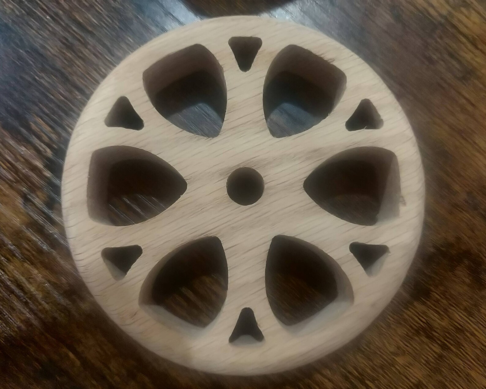 Oak Curved Spoke Wheels pair of 2 Strong Wheels Solid Wood | Etsy