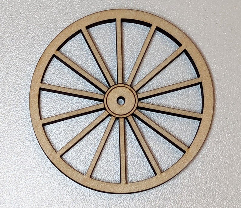 3 Inch, 14 Spoke Wheels (3 in OD X 1/4 in Thick 1/8 in Hole), Solid ...