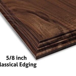 Solid Blank Walnut Plaque, (10x13x0.75 In) Square Corners, 5/8 in ...