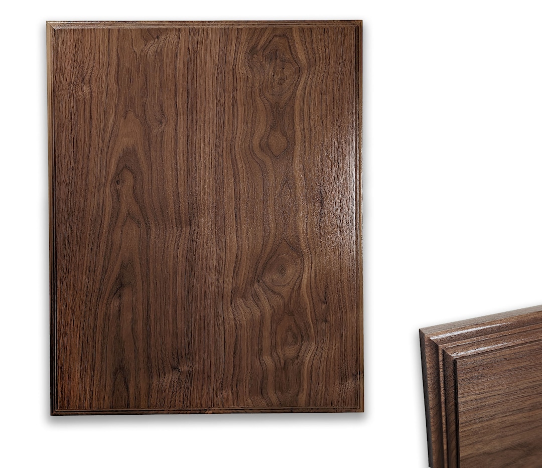 Premium Walnut Plaque 4:5 Ratio, Square Corners, Classical Edging, 0.75 ...