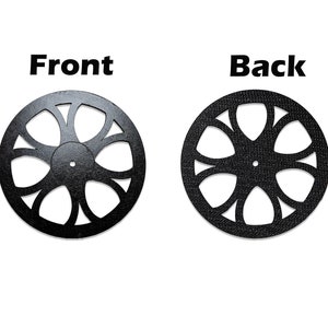 6-spoke Curved Wagon Wheels With Black Gloss Enamel Finish - for Craft ...