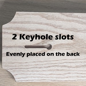 Premium Hardwood Plaques, (multiple Color Options) Red Oak Wood Plaques ...