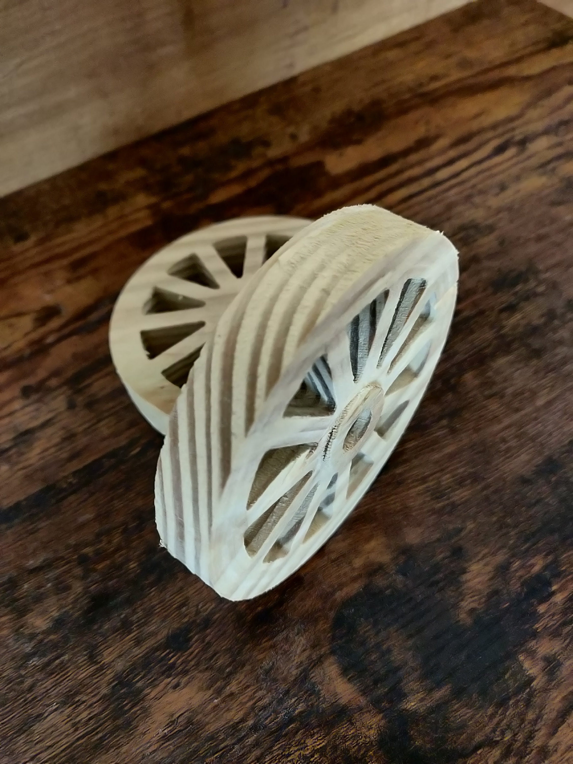 Set of 2 Treated Lumber Wheels All Sizes Wooden Wheels With - Etsy