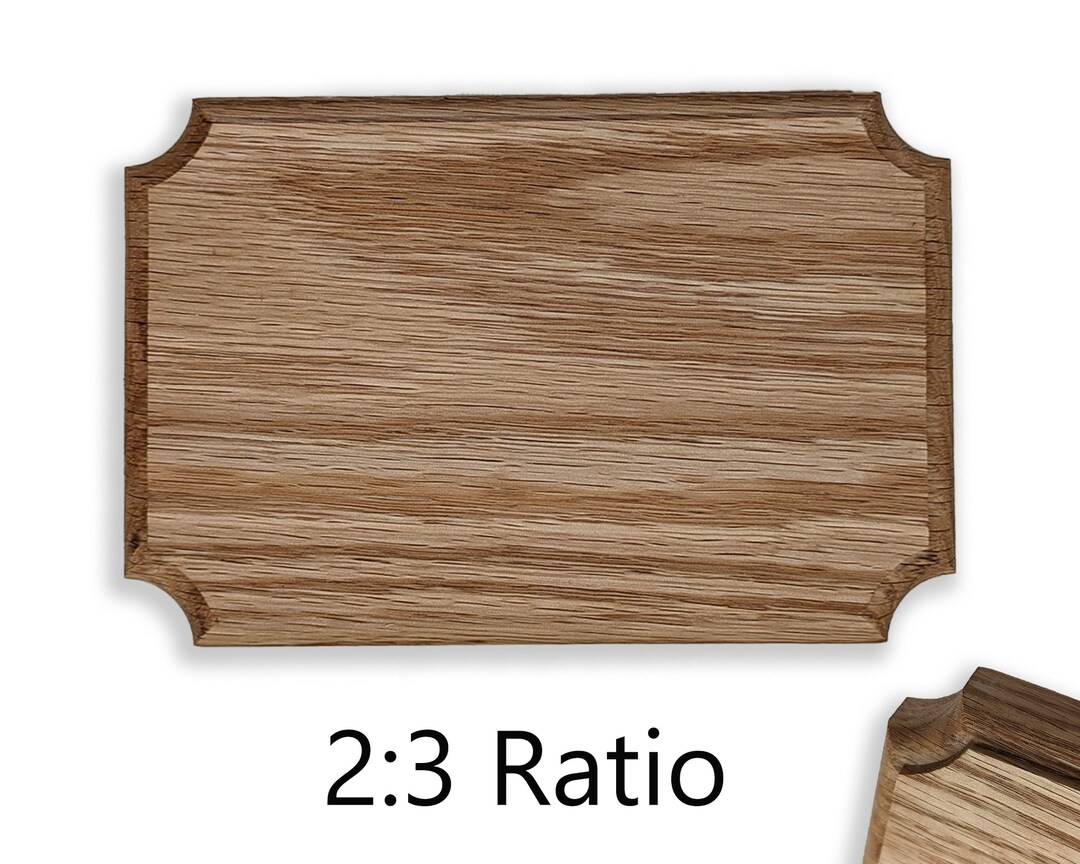2:3 Ratio Blank Oak Wood Plaque (satin Clear Coat) , With Key Hole ...