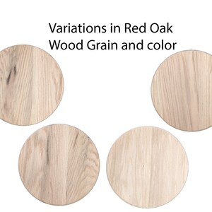 Red Oak Circular Plaque: Wood Art Blank, Award Plaque, Customizable ...