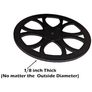 6-spoke Curved Wagon Wheels (set of 4) Black Enamel Finish - for Craft ...