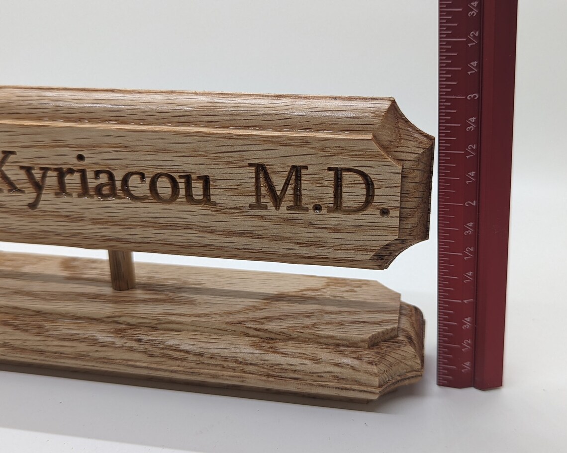 Large Desk Name Plate Wooden Name Plate Placard Floating - Etsy