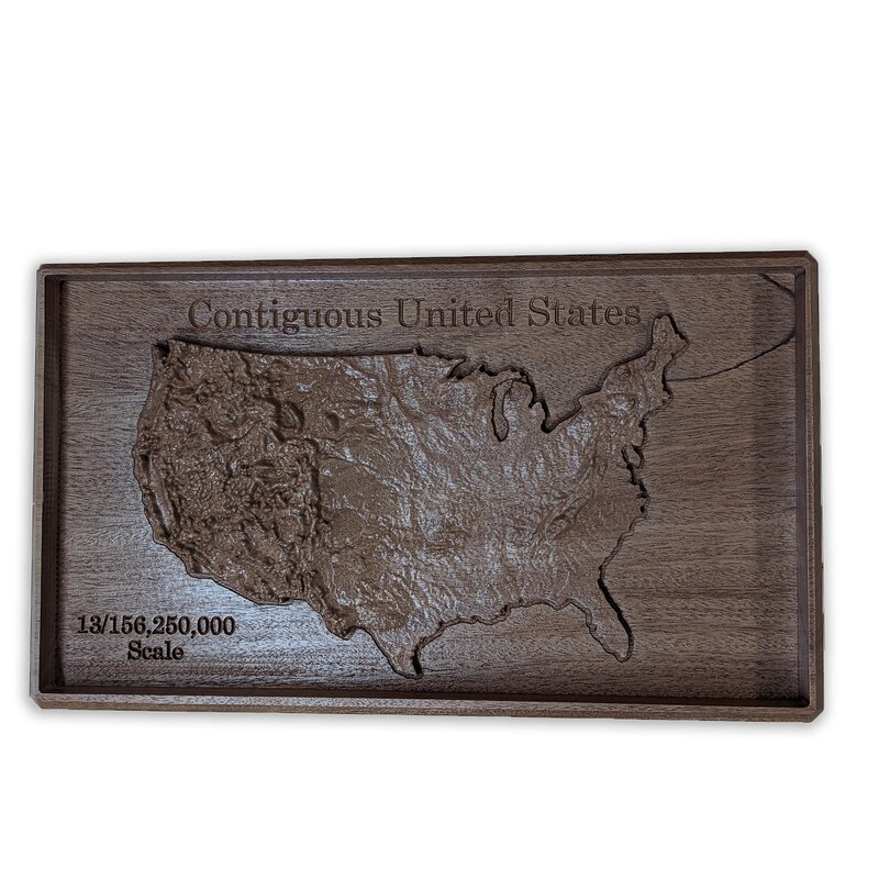 Topographical Map - Etsy