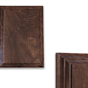 Blank Walnut Wood Plaque With Classical Edge 5x7 OD, 4x6 ID, 3/4 Thick ...