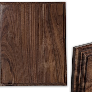 Solid Blank Walnut Plaque, (10x13x0.75 In) Square Corners, 5/8 in ...