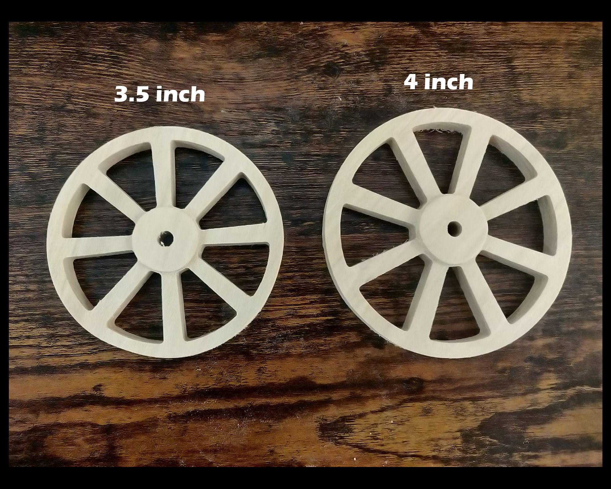 Poplar Wood Model Wagon Wheels - Set of 4 - Toy & Cannon Wheels - Etsy