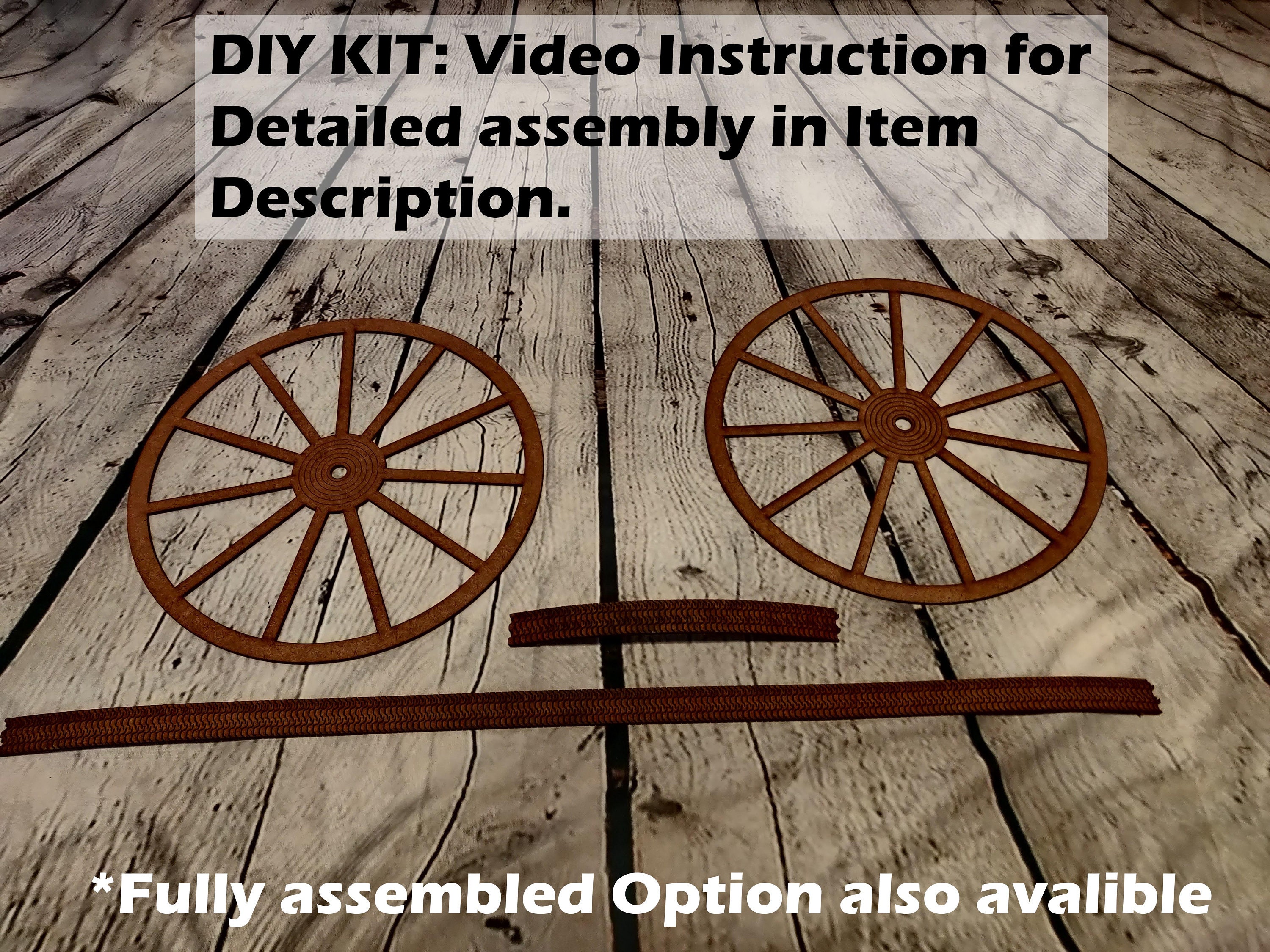 Wooden Wagon Wheels With Axle
