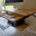 Minimalist Floating Desk Wood Desk Desk With Keyboard Tray - Etsy