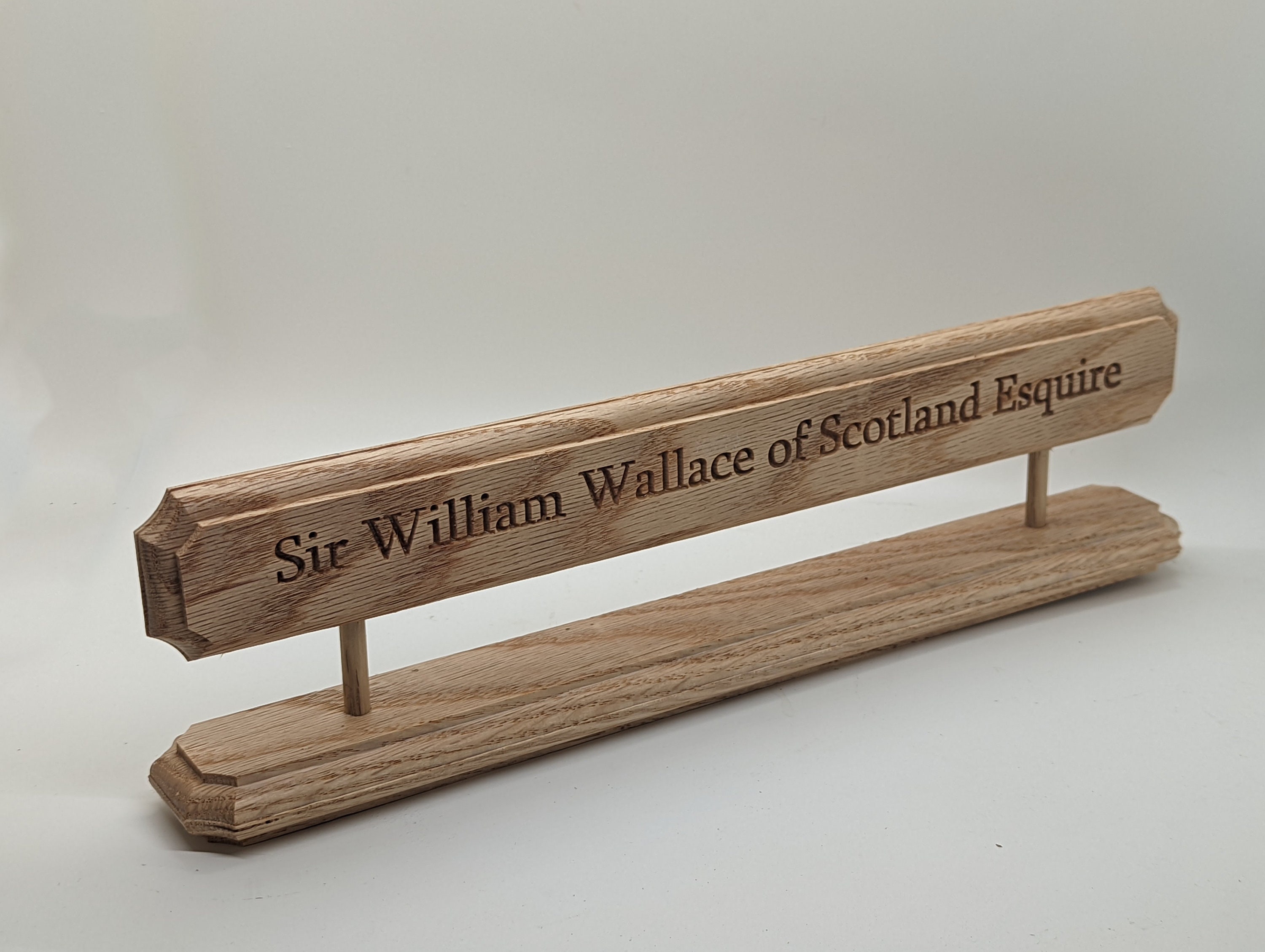 Large Desk Name Plate Wooden Name Plate Placard Floating - Etsy