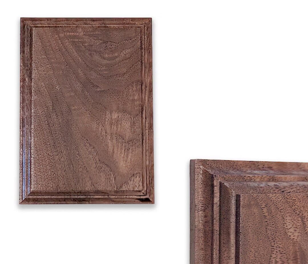 Walnut Wood Plaque: 5x7" With Classical Edge - Etsy