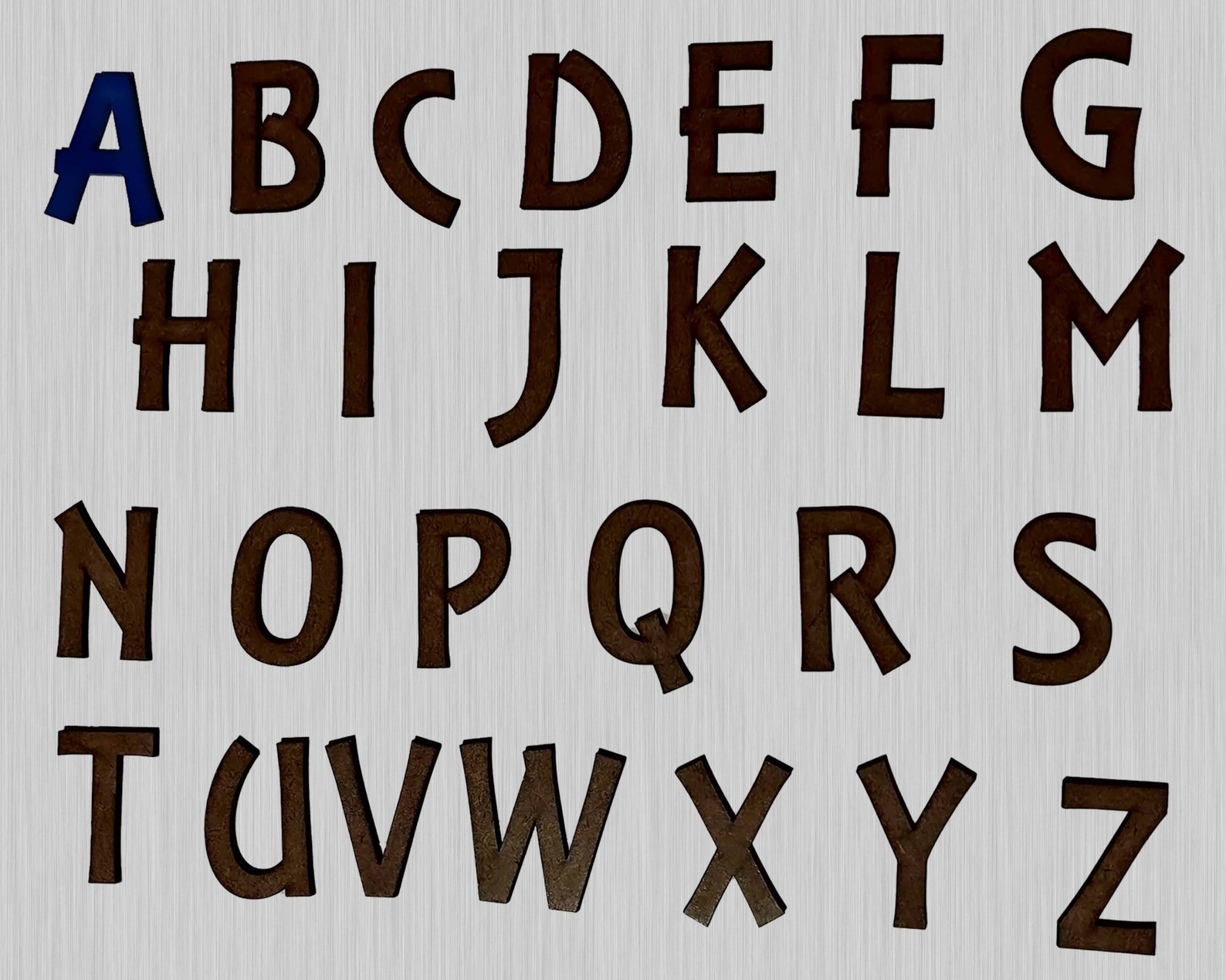 Western Craft Letters AR ESSANCE Font Ridged Letters Wooden | Etsy