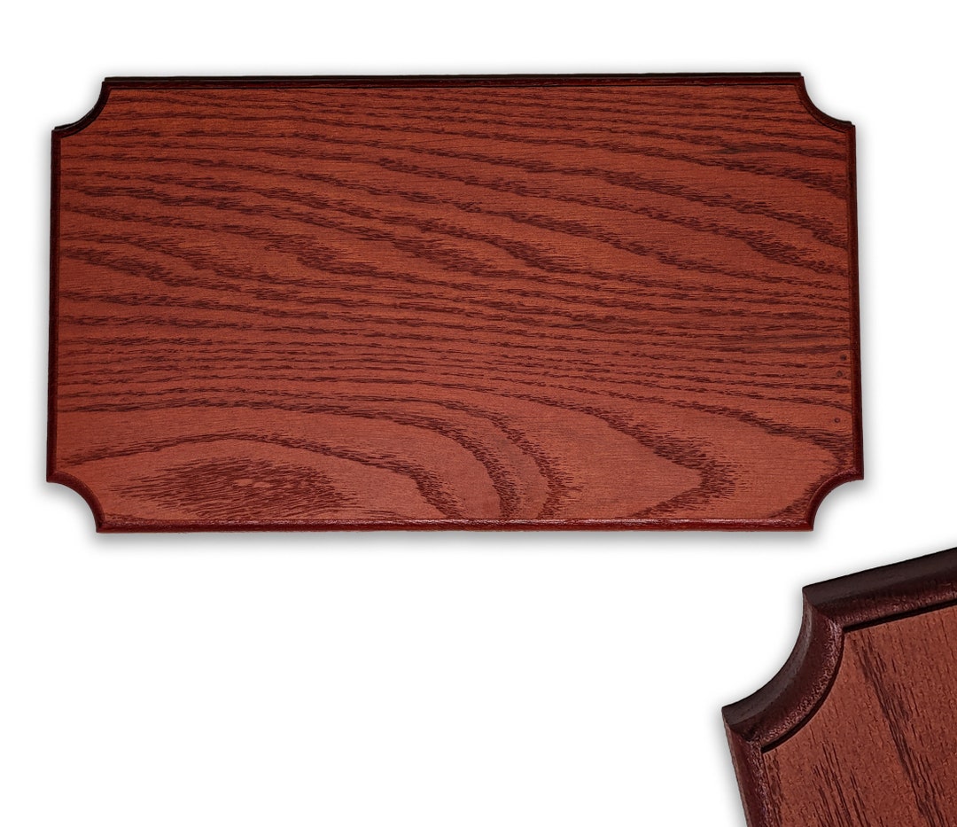 16x9 Inch Blank Wooden Plaque (bombay Mahogany), Red Oak, Flush Mounted ...