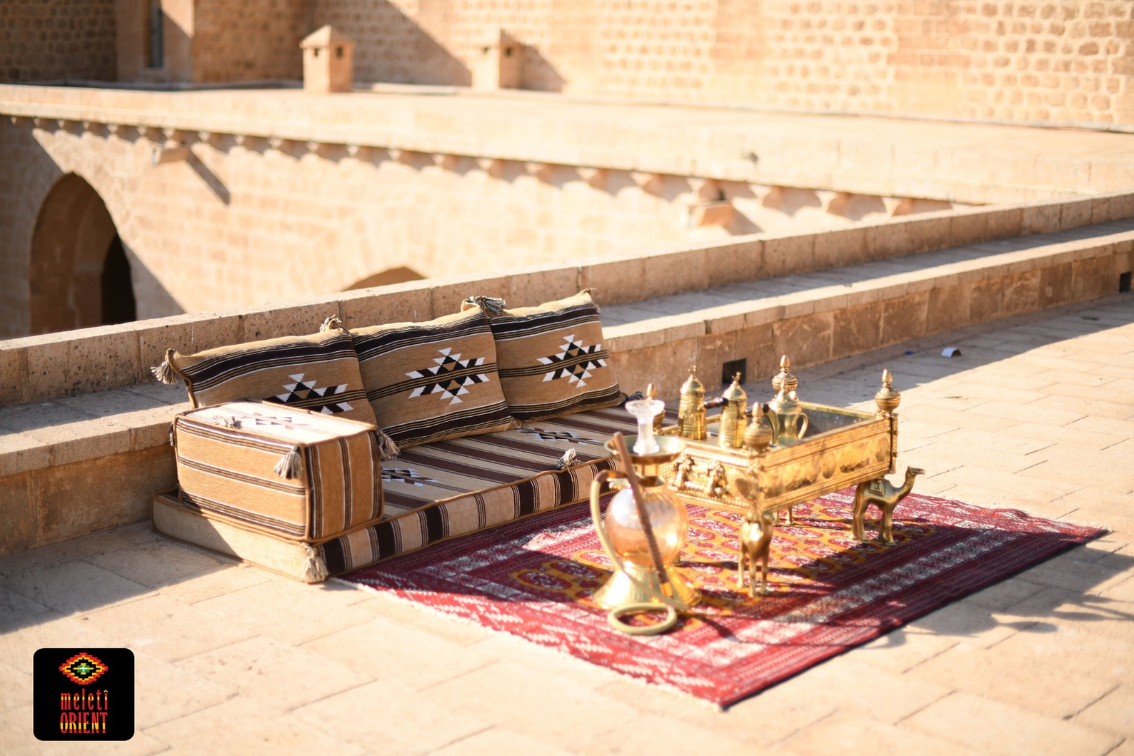 ARABIC Artuqid CAMEL Oriental Seating - Majlis - Velvet - Floor Seating ...