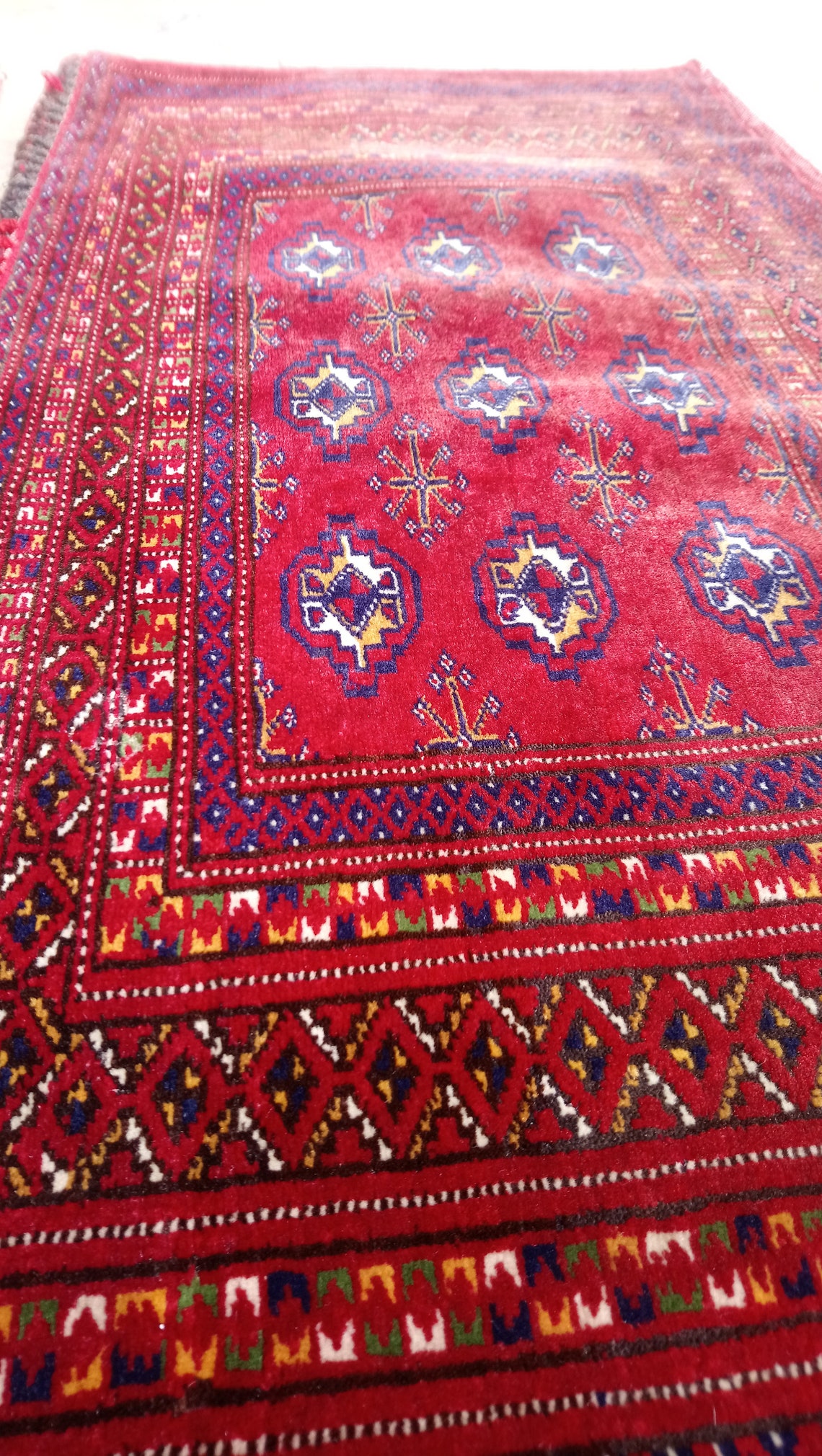 Turkmen Turkoman Handwoven Yamut Tekke Chuval Vintage Cushion | Etsy