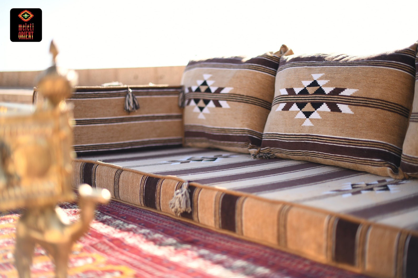 ARABIC Artuqid CAMEL Oriental Seating - Majlis - Velvet - Floor Seating ...