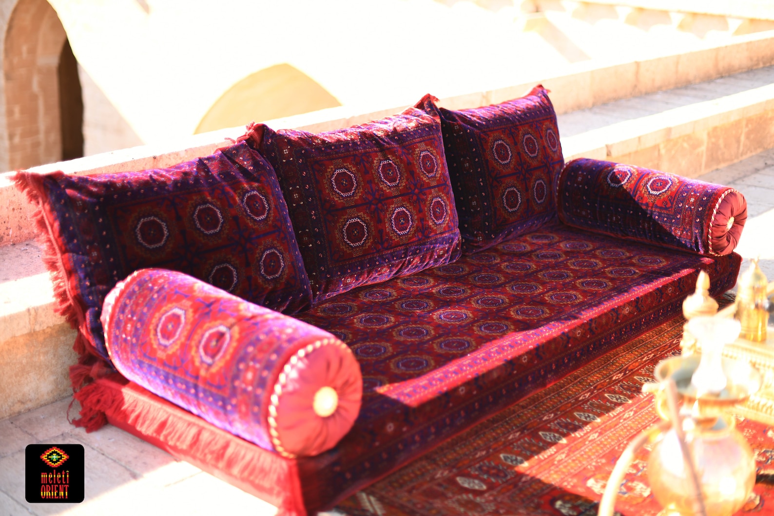 AFGHAN Bukhara Oriental Seating - Majlis - Toshak - Bukhara - Silky ...