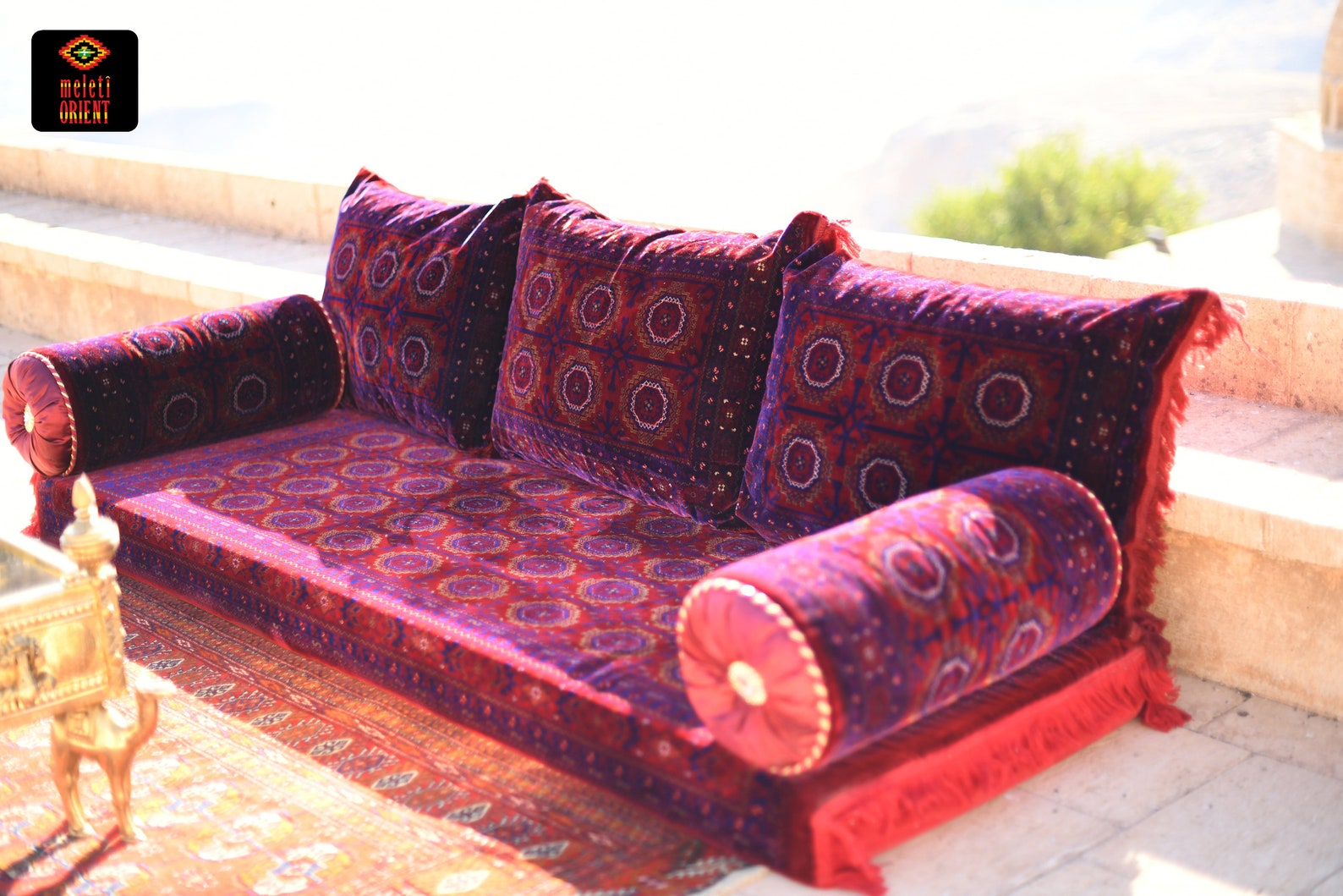 AFGHAN Bukhara Oriental Seating - Majlis - Toshak - Bukhara - Silky ...