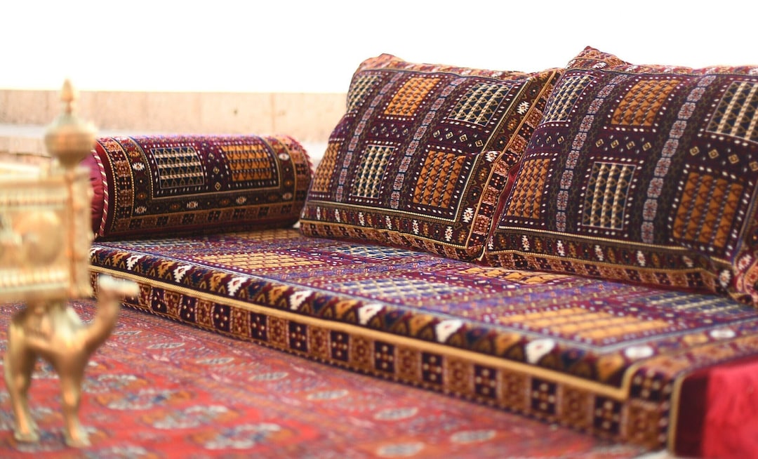 AFGHAN HATCHLOU Oriental Seating Majlis Toshak Badesht - Etsy