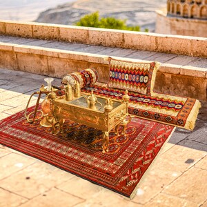 TASHKENT Bukhara BEIGE Oriental Seating Majlis Toshak Bukhara Silky ...