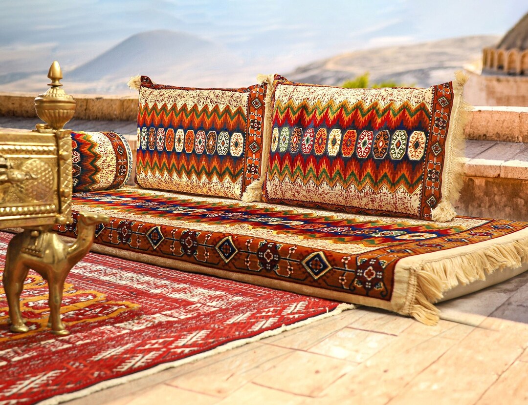 TASHKENT Bukhara BEIGE Oriental Seating - Majlis - Toshak - Bukhara ...