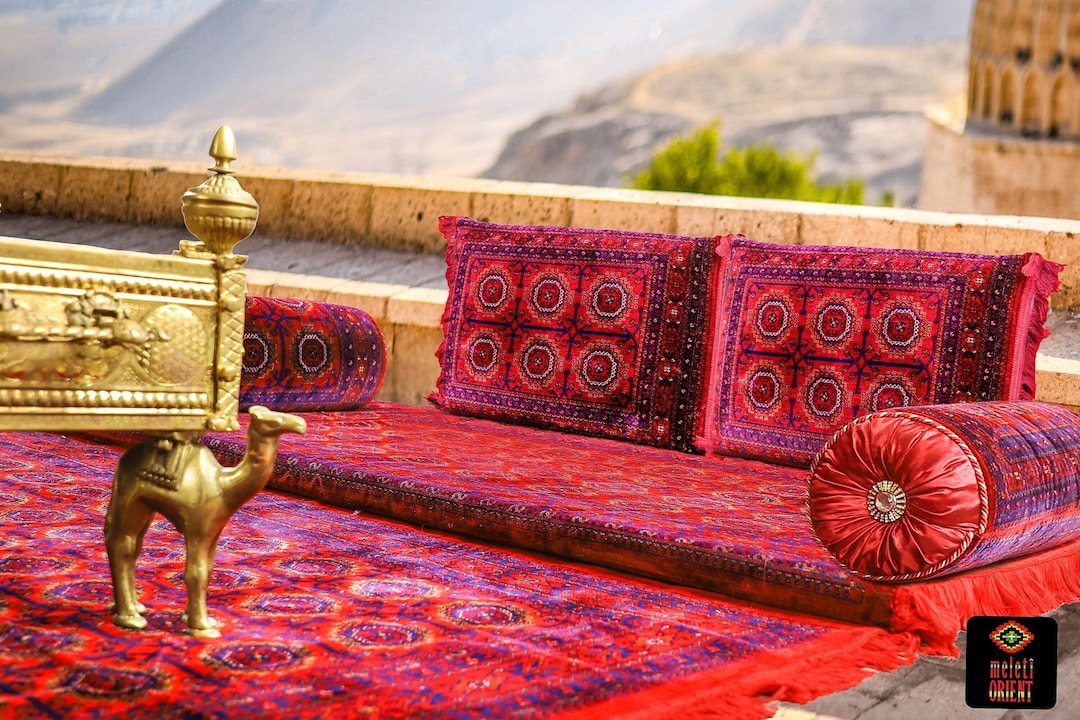 AFGHAN Bukhara BALLUCH Style Oriental Seating - Majlis - Toshak ...