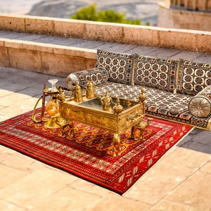 TURKMEN Bukhara BEIGE Oriental Seating - Majlis - Toshak - Bukhara ...