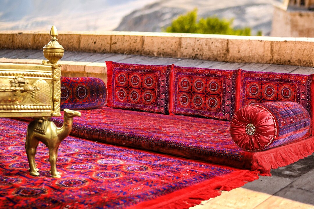 AFGHAN Bukhara BALLUCH Style Oriental Seating - Majlis - Toshak ...