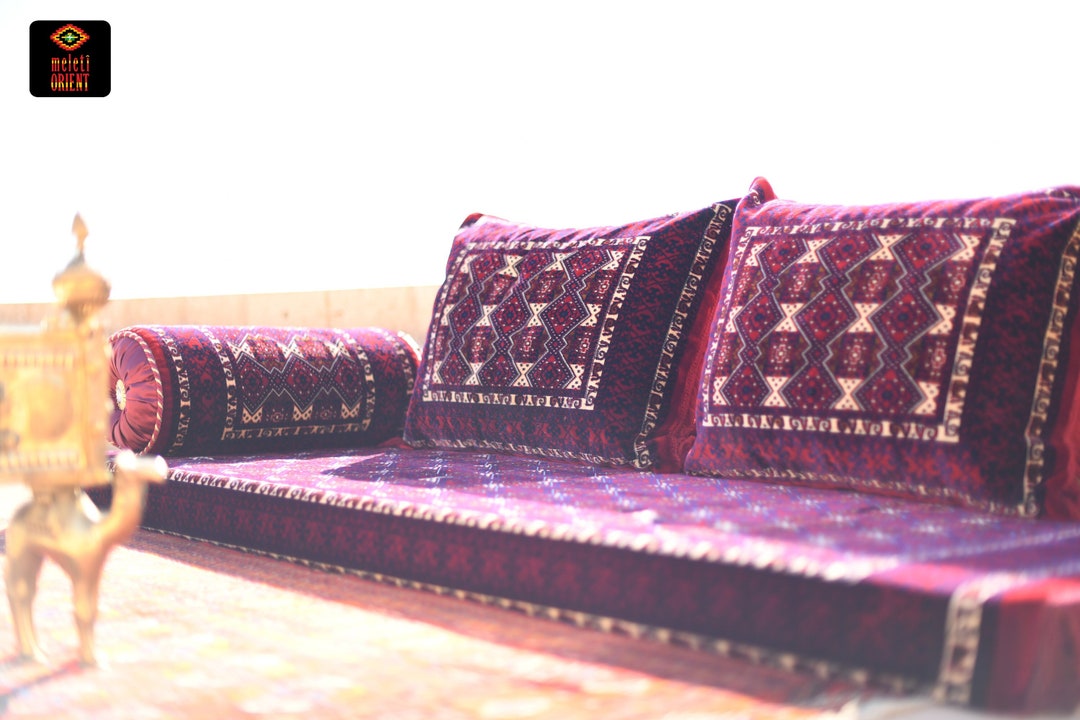 BALUCH Diamond Oriental Seating Majlis Toshak Bukhara Silky Velvet ...