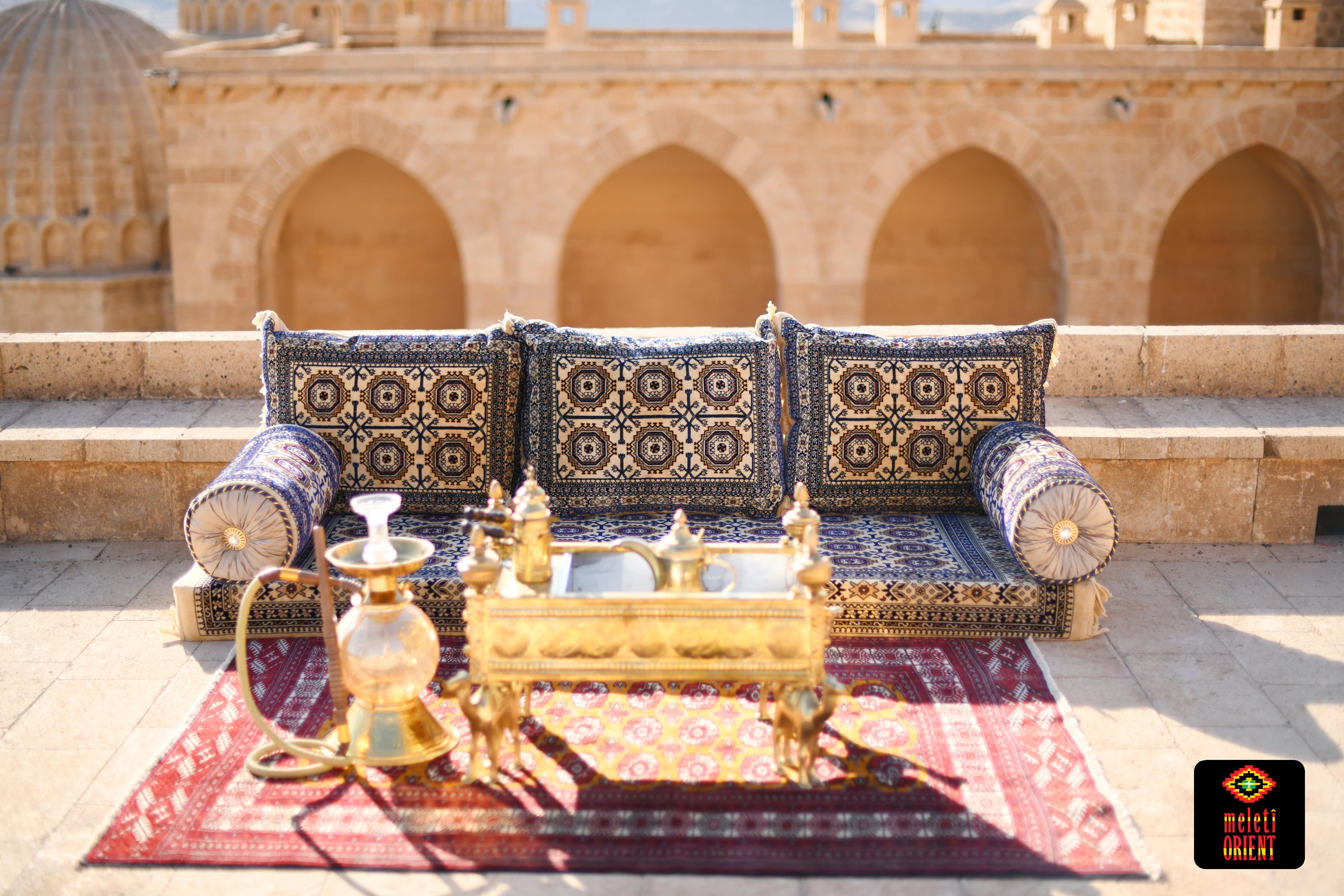 AFGHAN Bukhara BEIGE Oriental Seating - Majlis - Toshak - Bukhara ...